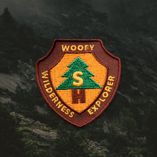 Woofy Wilderness Explorer Iron-On Patch for Dogs – Good & Well Supply Co.